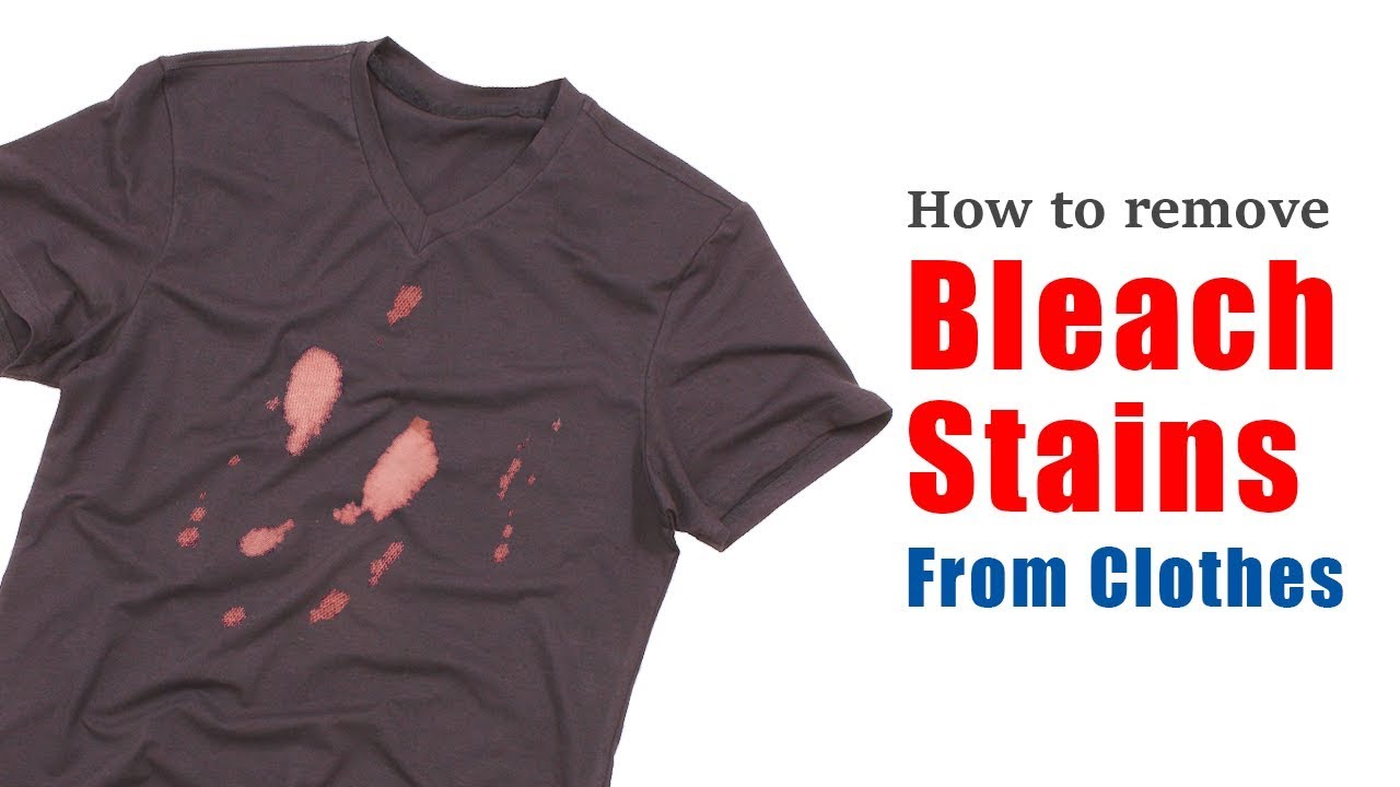 How to effectively remove bleach stains from laundry?